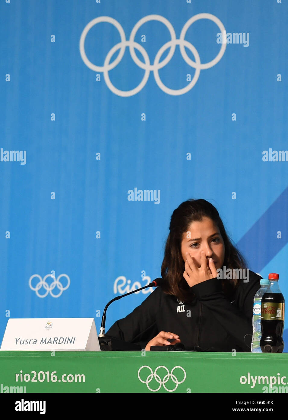 Rio De Janeiro, Brazil. 2nd Aug, 2016. Syria's swimmer Yusra Mardini ...