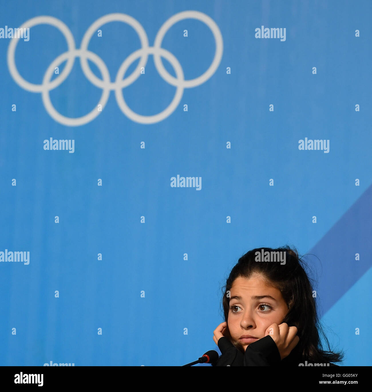 Rio De Janeiro, Brazil. 2nd Aug, 2016. Syria's swimmer Yusra Mardini ...