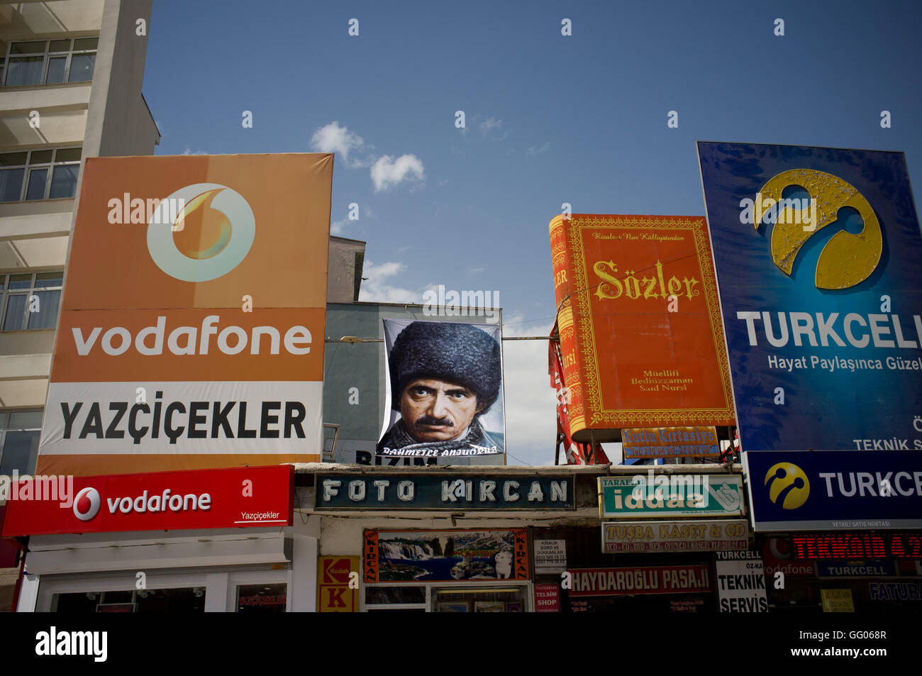 Van, Turkey. 1st June, 2013. File Image - Ad signs in Van streets ...