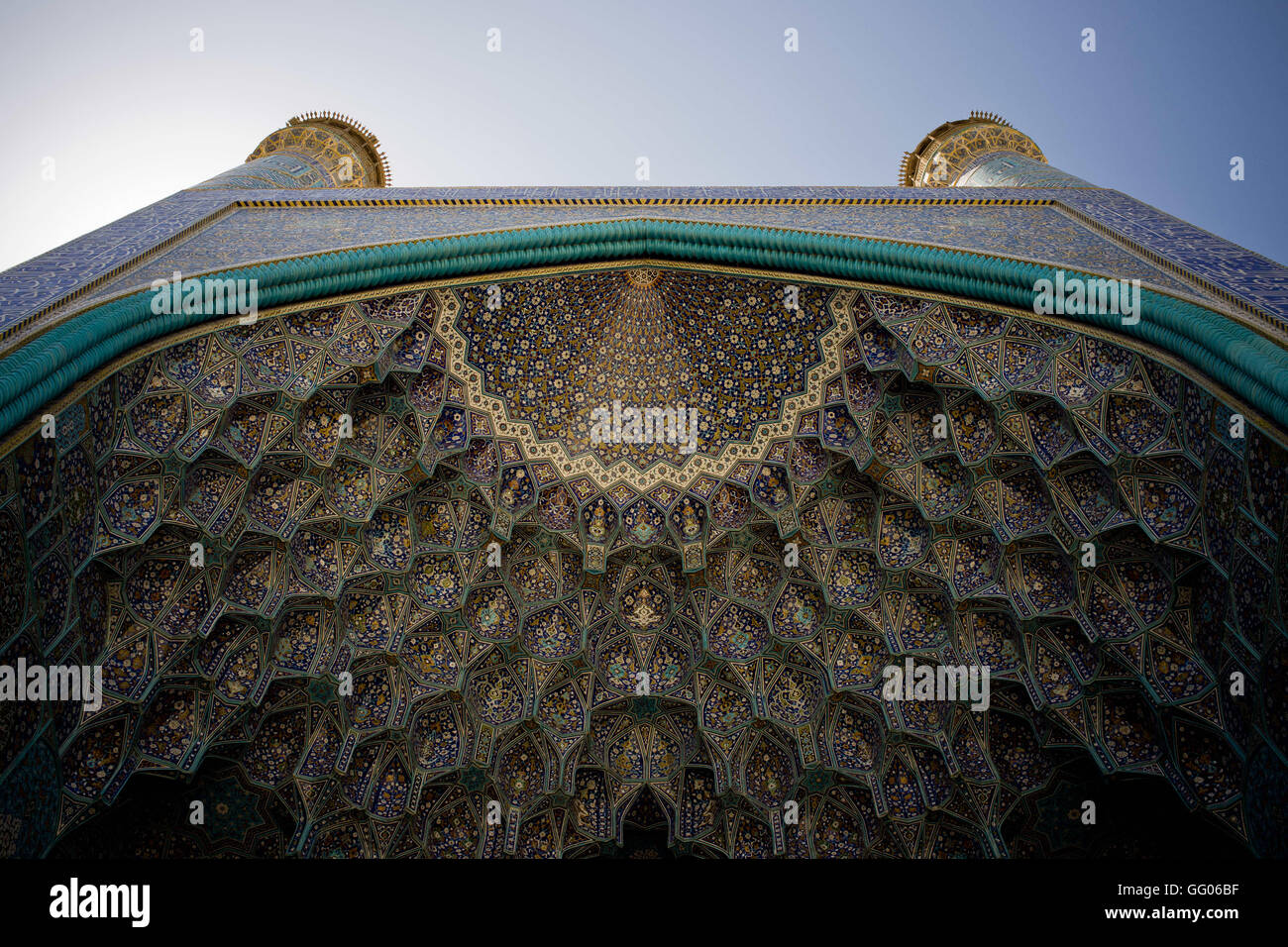 Isfahan, Iran. 26th May, 2013. File Image - Detail of the Shah Mosque ...