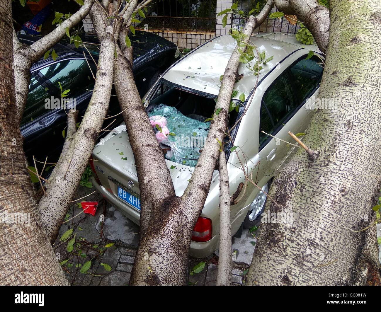 Shenzhen, Shenzhen, China. 2nd Aug, 2016. The 4th Typhoon ''Nida ...