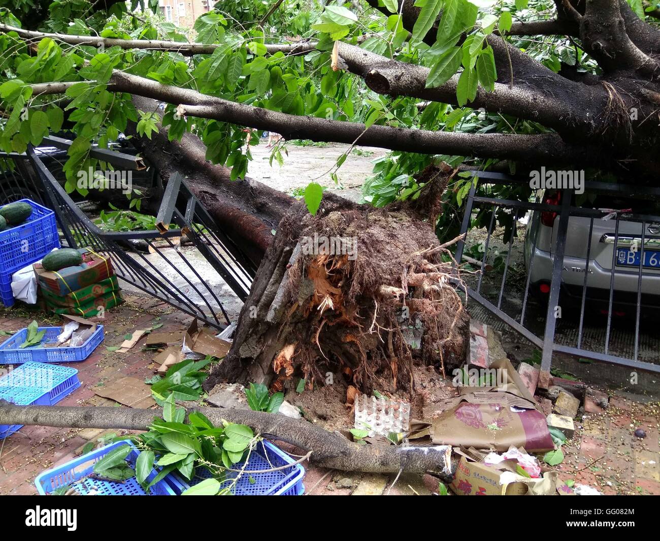 Shenzhen, Shenzhen, China. 2nd Aug, 2016. The 4th Typhoon ''Nida ...