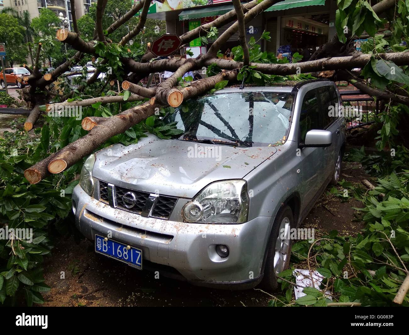 Shenzhen, Shenzhen, China. 2nd Aug, 2016. The 4th Typhoon ''Nida ...