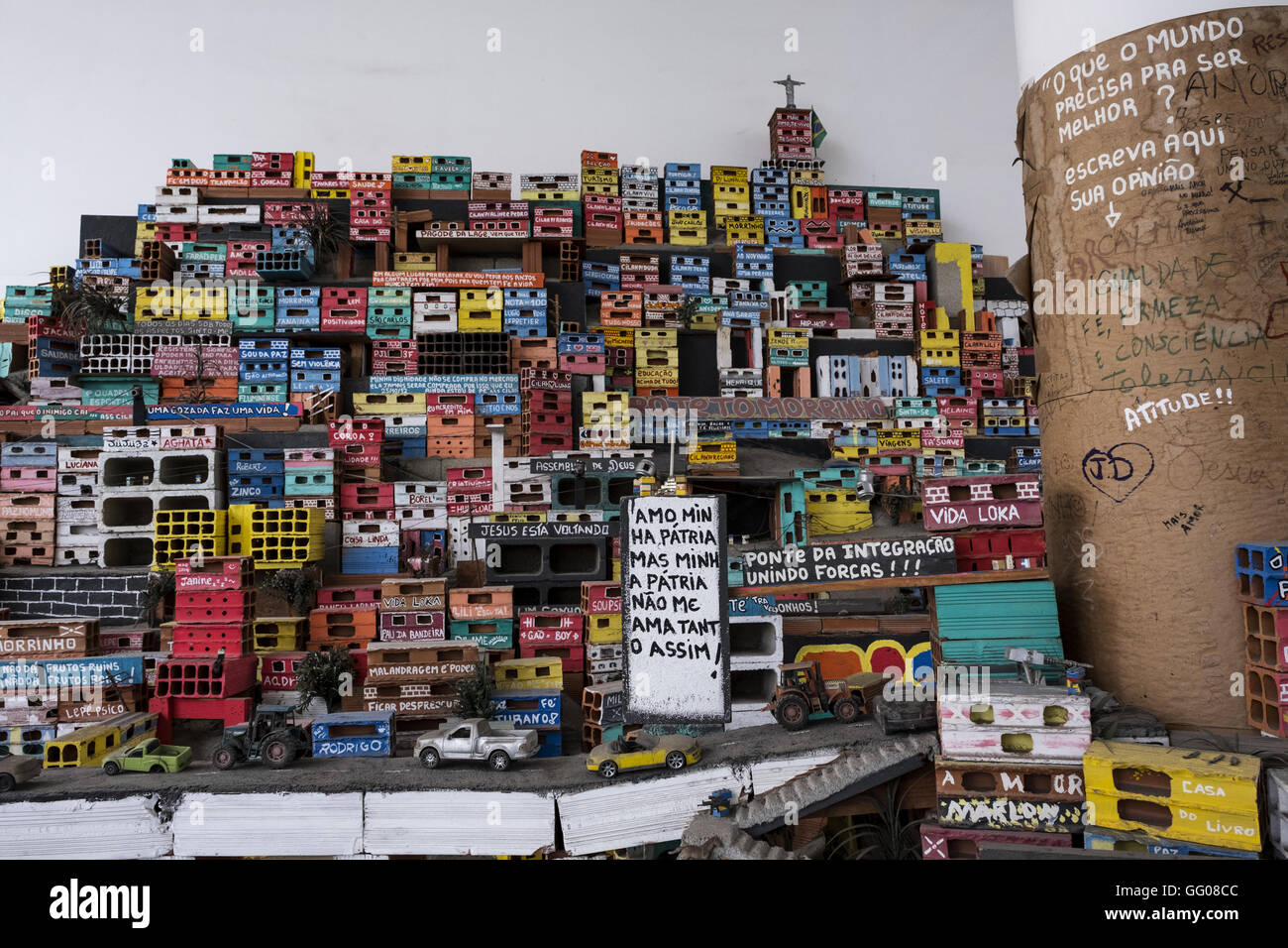 Rio de Janeiro, Brazil. 07th July, 2016. A collection of favelas built ...