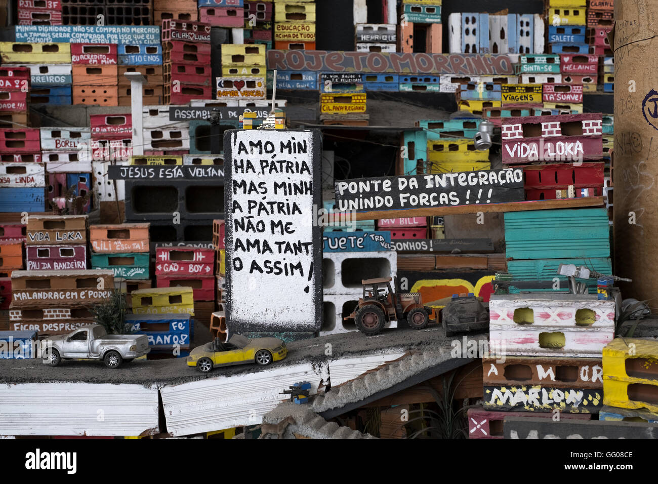 Rio de Janeiro, Brazil. 07th July, 2016. A collection of favelas built ...