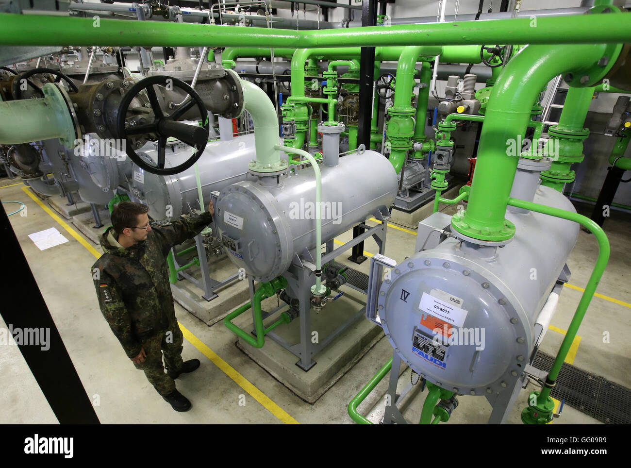 The only operating storage of the Bundeswehr, the tank storage in ...