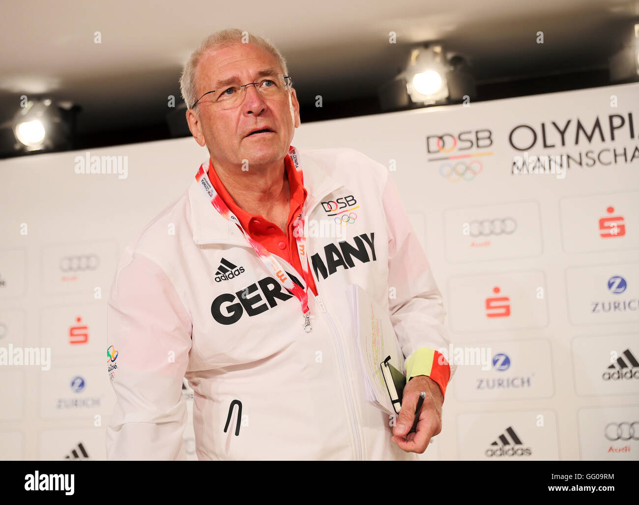 Chef de Mission Michael Vesper of Germany's Olympic team arrives for a ...