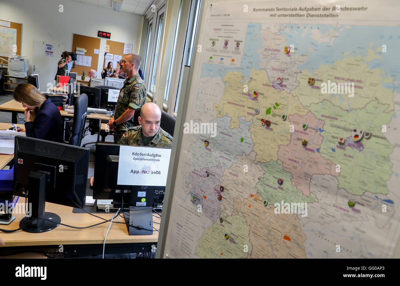 Berlin, Germany. 3rd Aug, 2016. Bundeswehr soldiers in the operation ...