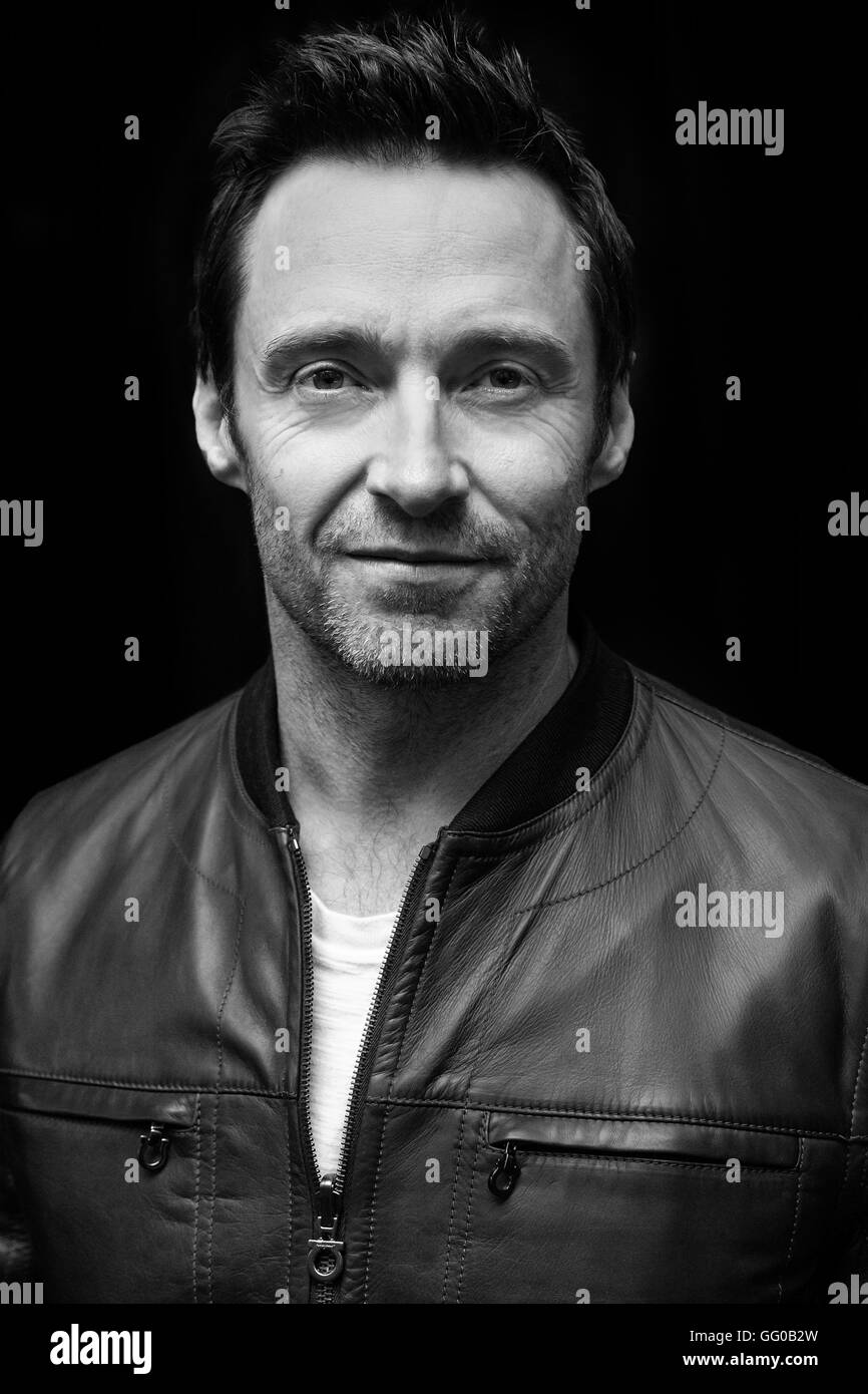 Actor hugh jackman Black and White Stock Photos & Images - Alamy