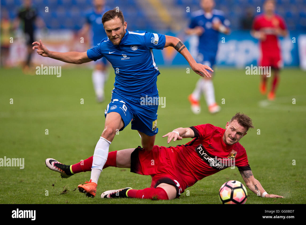 Liberec, Czech Republic. 03rd Aug, 2016. From left: Daniel Bartl of ...