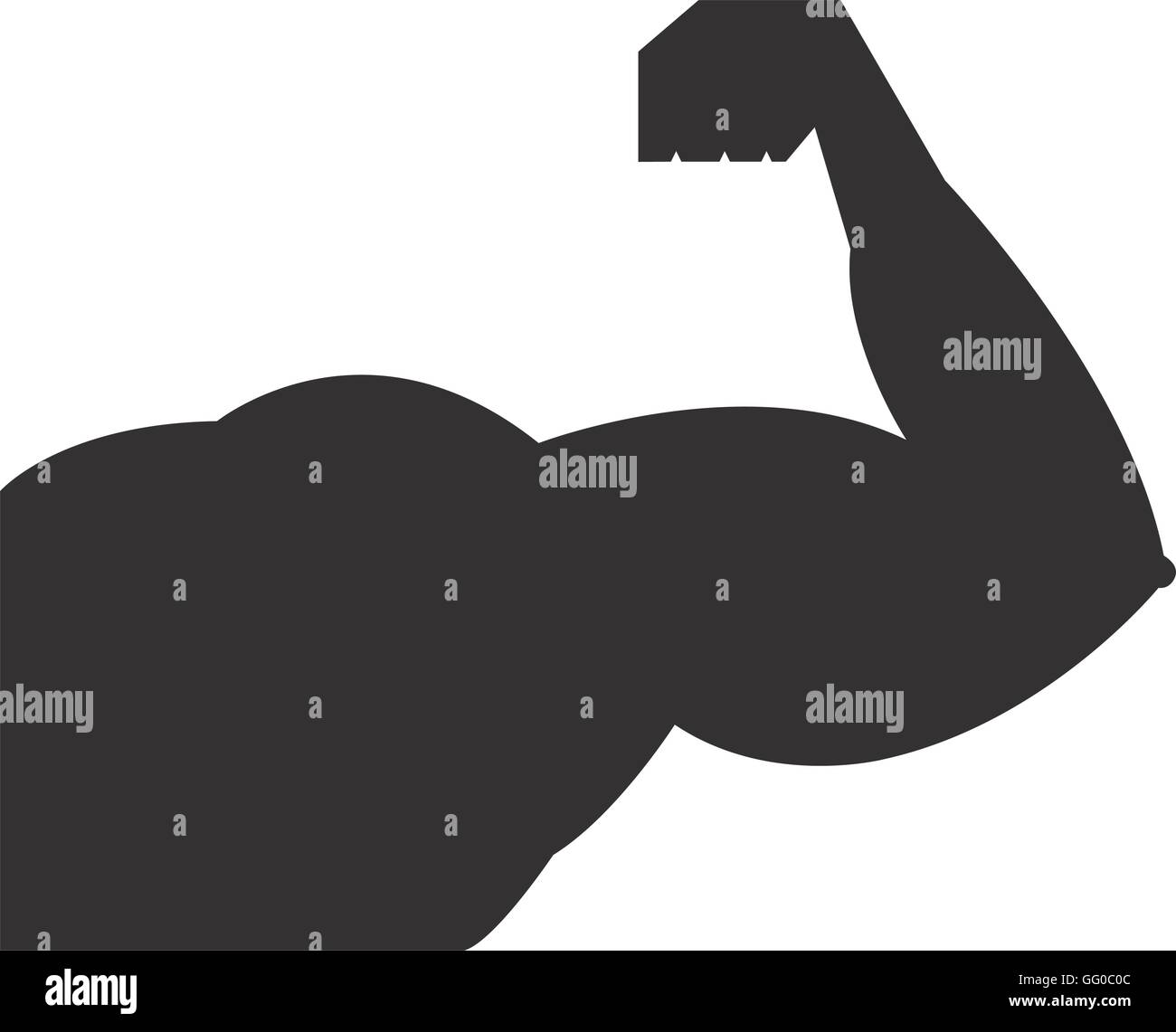 arm strong man silhouette icon Stock Vector Image & Art - Alamy