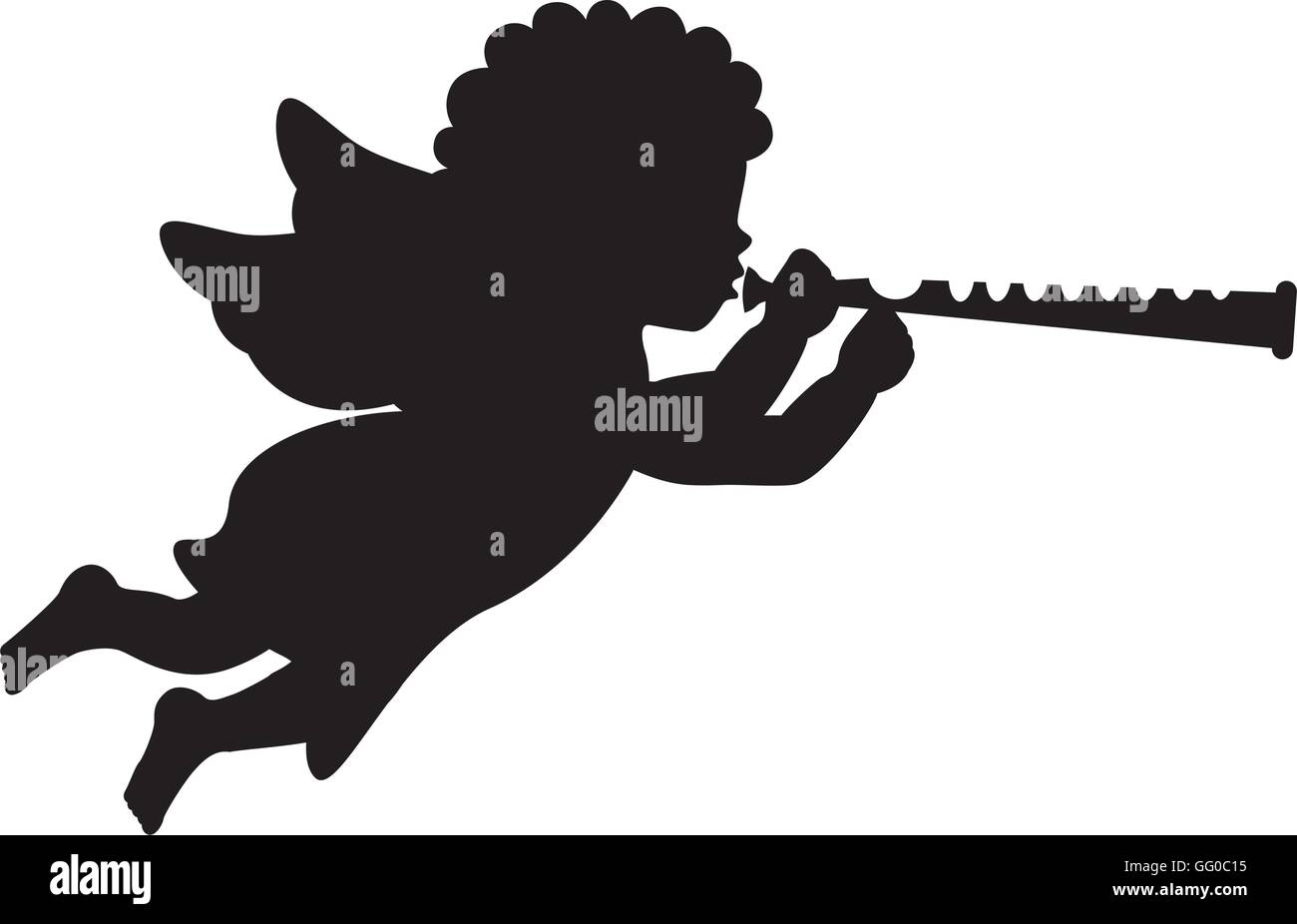 angel silhouette character icon Stock Vector Image & Art - Alamy