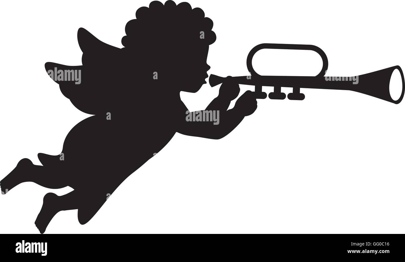 angel silhouette character icon Stock Vector Image & Art - Alamy