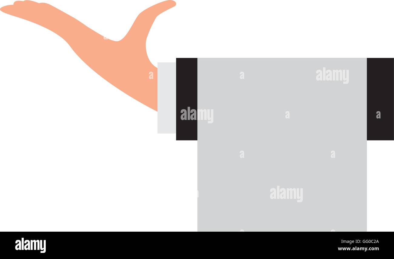 hand waiter restaurant icon Stock Vector Image & Art - Alamy