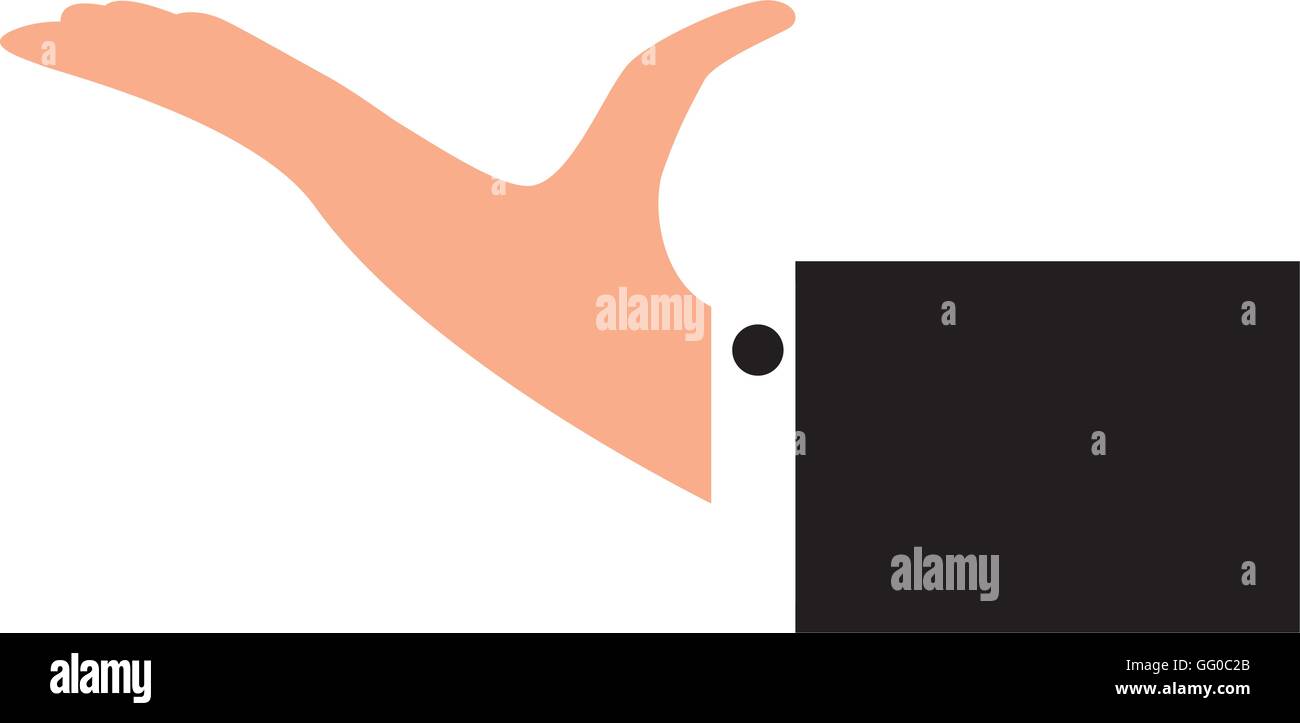 hand waiter restaurant icon Stock Vector Image & Art - Alamy