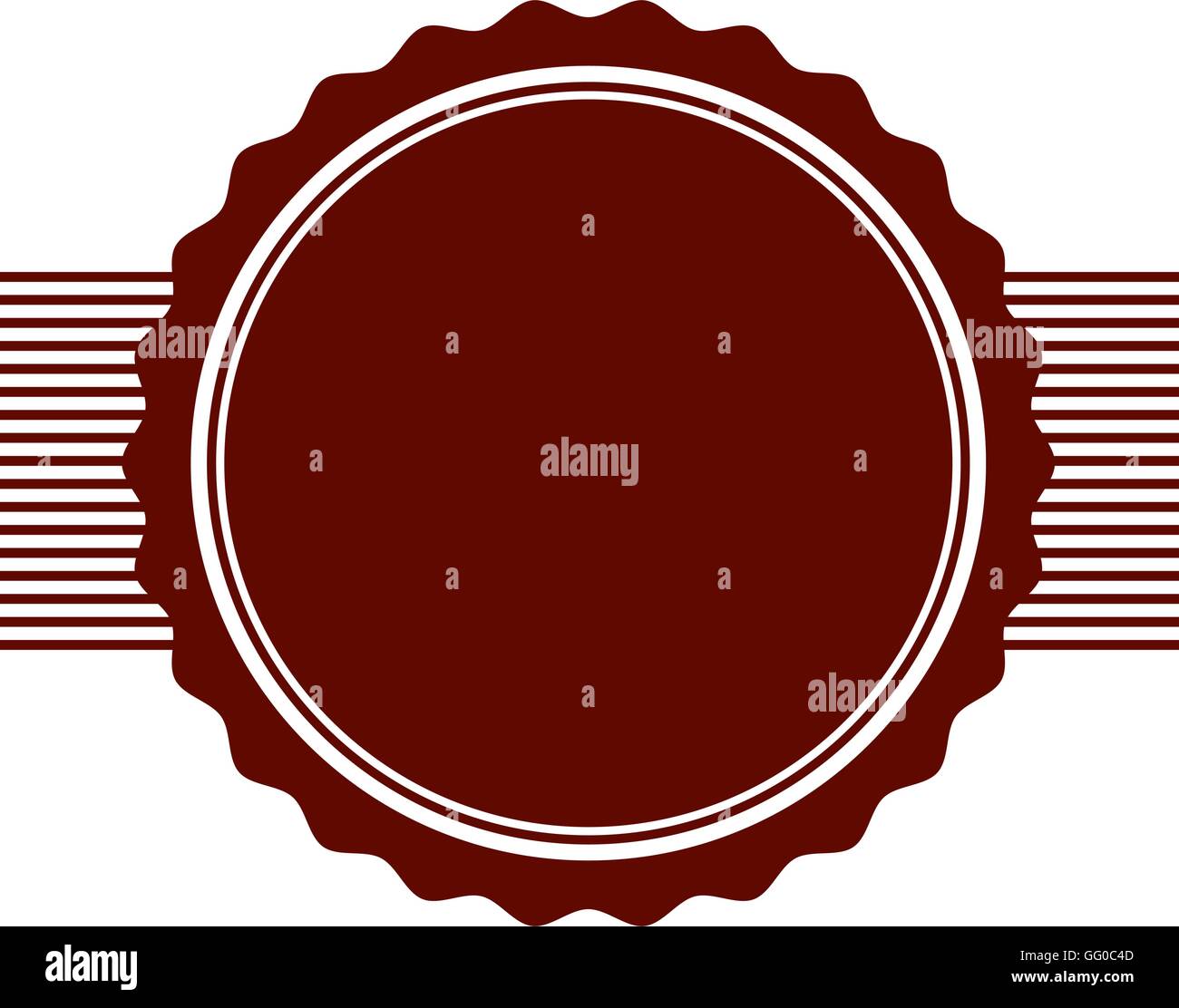 circle seal frame icon Stock Vector Image & Art - Alamy