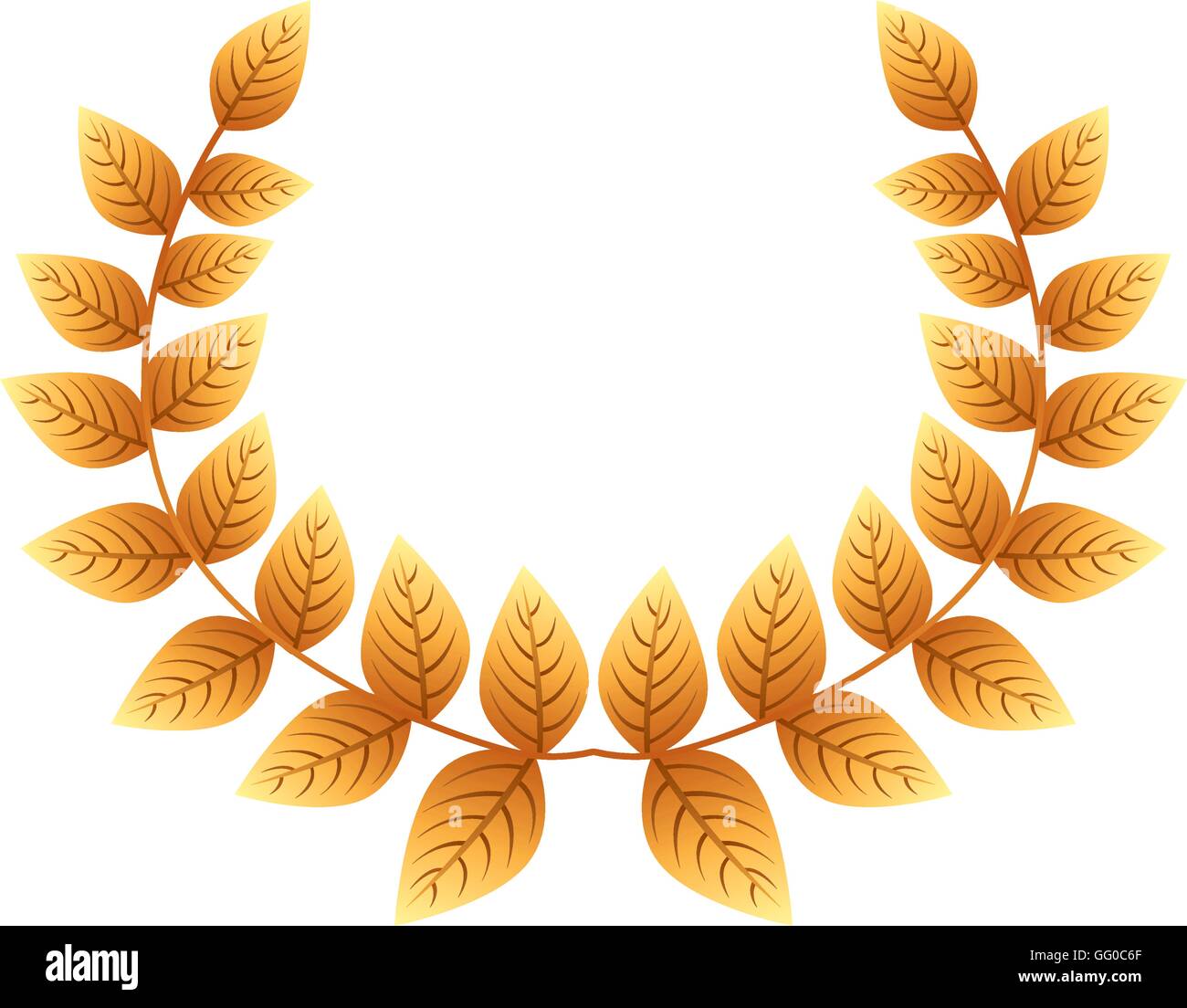 wreath gold award icon Stock Vector Image & Art - Alamy