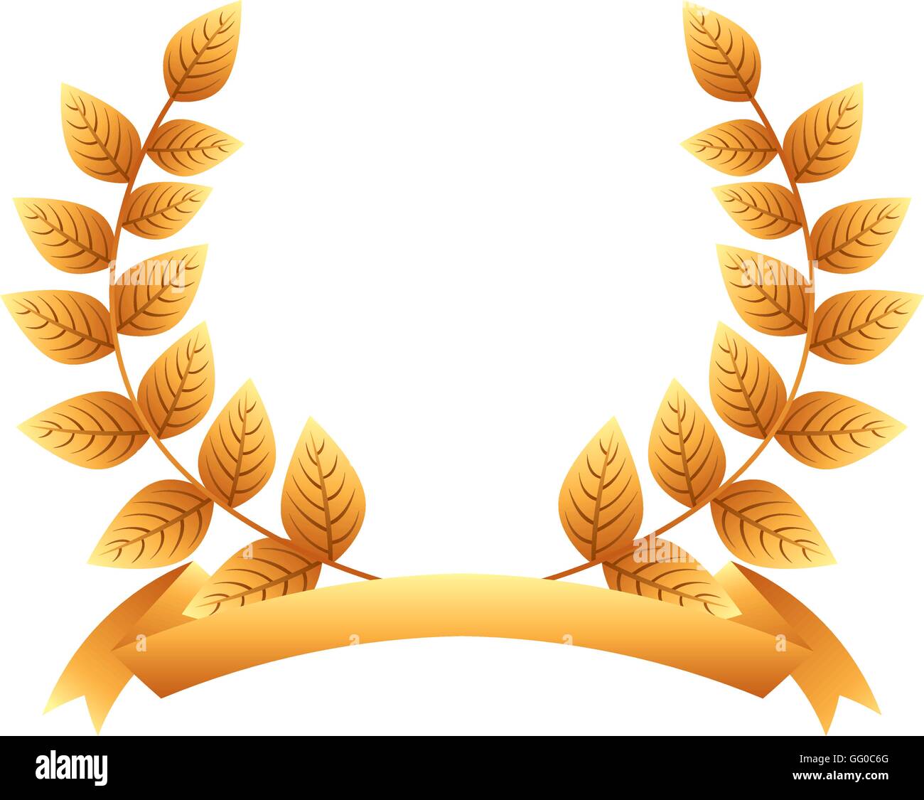 wreath gold award icon Stock Vector Image & Art - Alamy