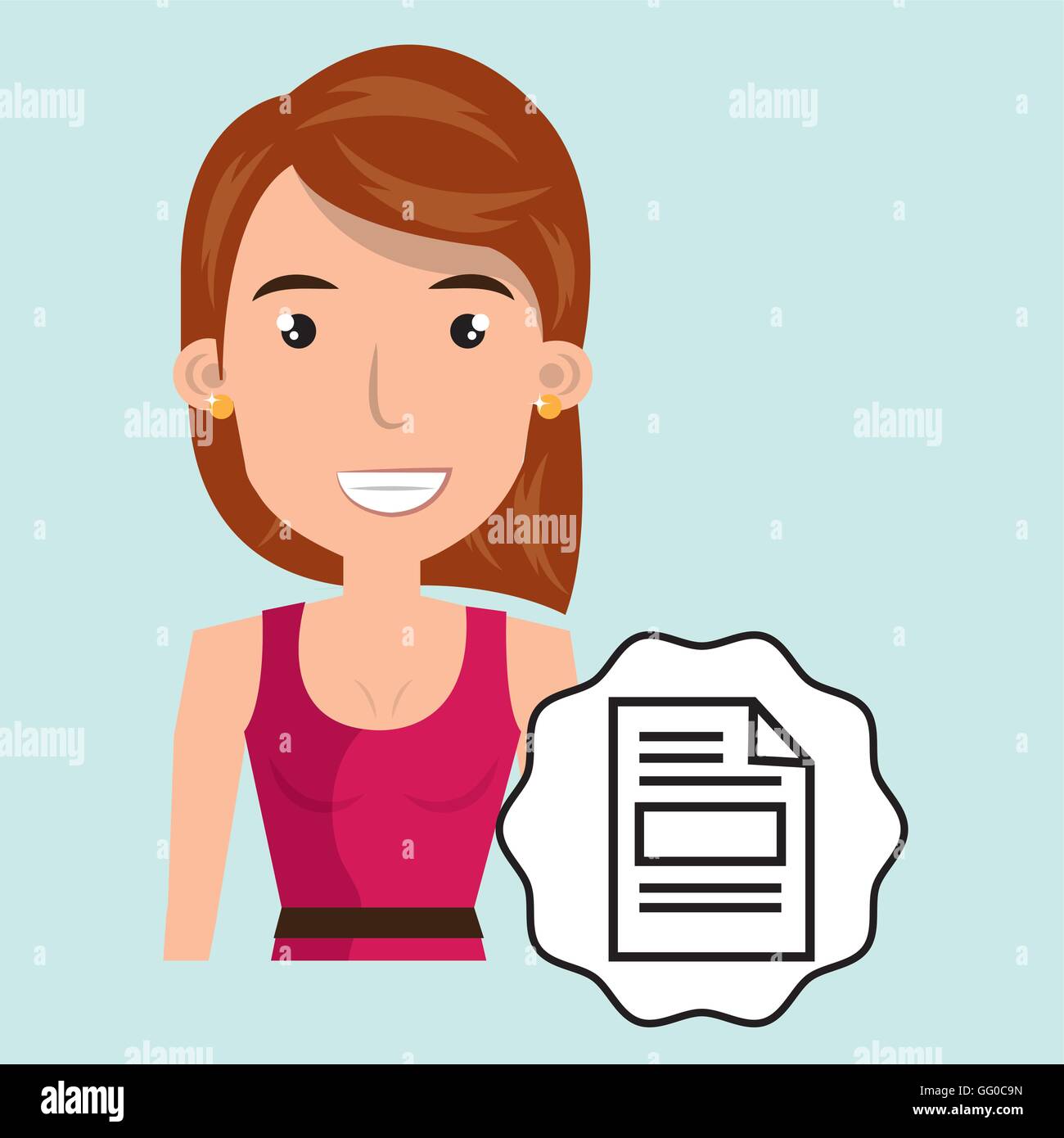 Cheerful happy family portrait studio Stock Vector Images - Alamy