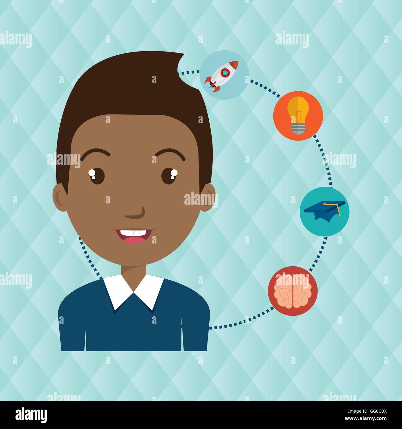 student idea science connection Stock Vector Image & Art - Alamy