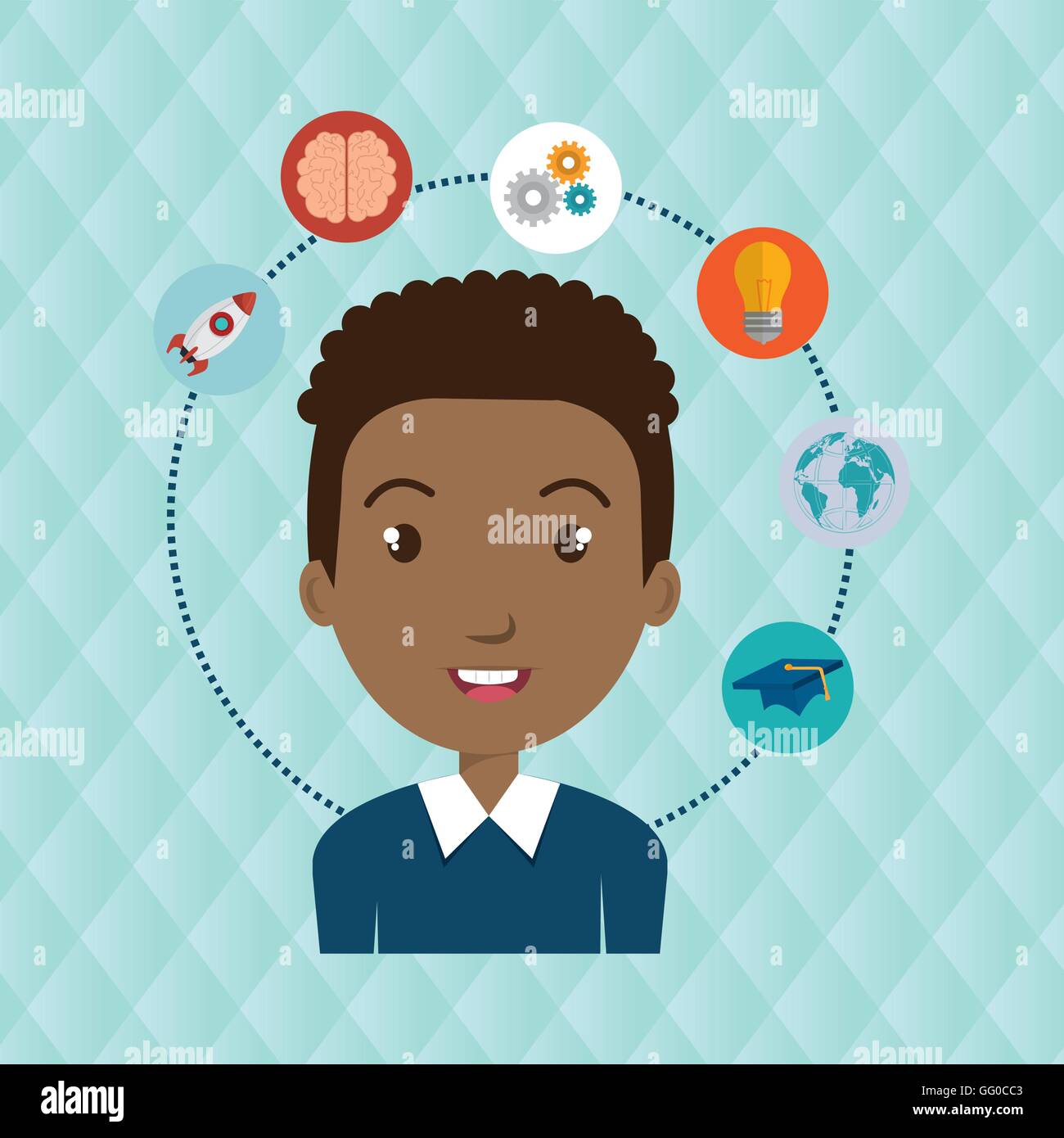 student idea science connection Stock Vector Image & Art - Alamy