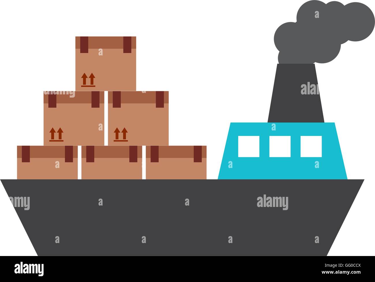 ship boat delivery service icon Stock Vector Image & Art - Alamy
