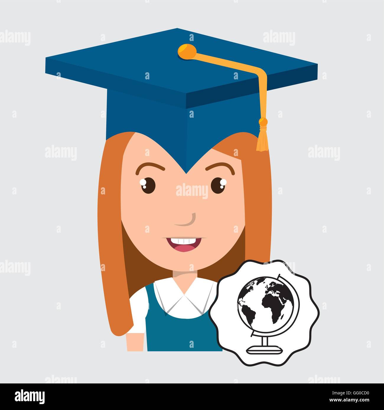 student graduation cap map Stock Vector Image & Art - Alamy