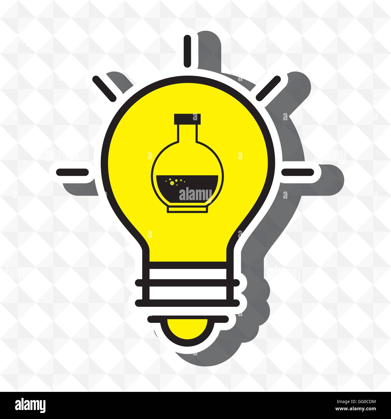 Idea bulb lab tube icon hi-res stock photography and images - Alamy