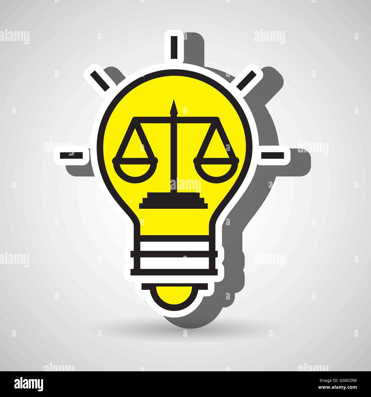 idea bulb law icon Stock Vector Image & Art - Alamy
