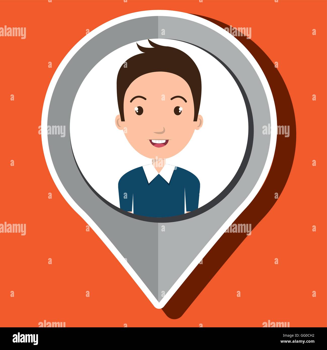student cap pin location Stock Vector Image & Art - Alamy