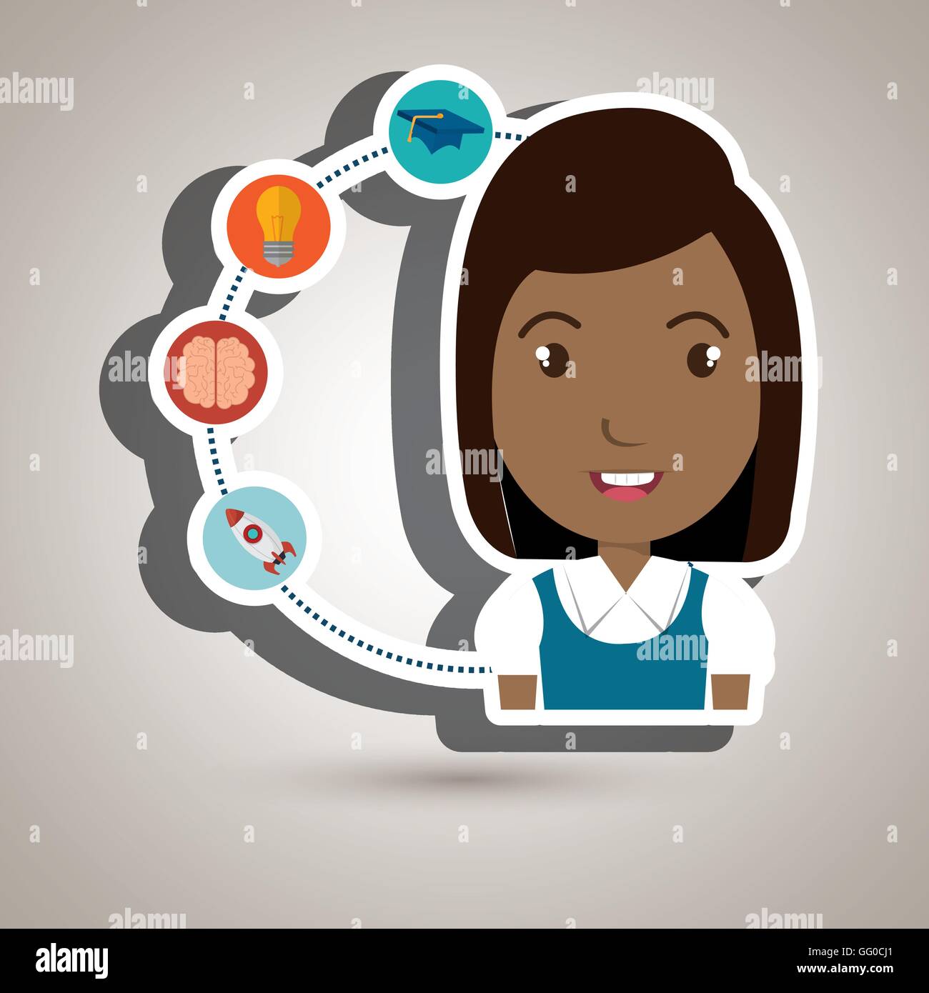 student idea science connection Stock Vector Image & Art - Alamy