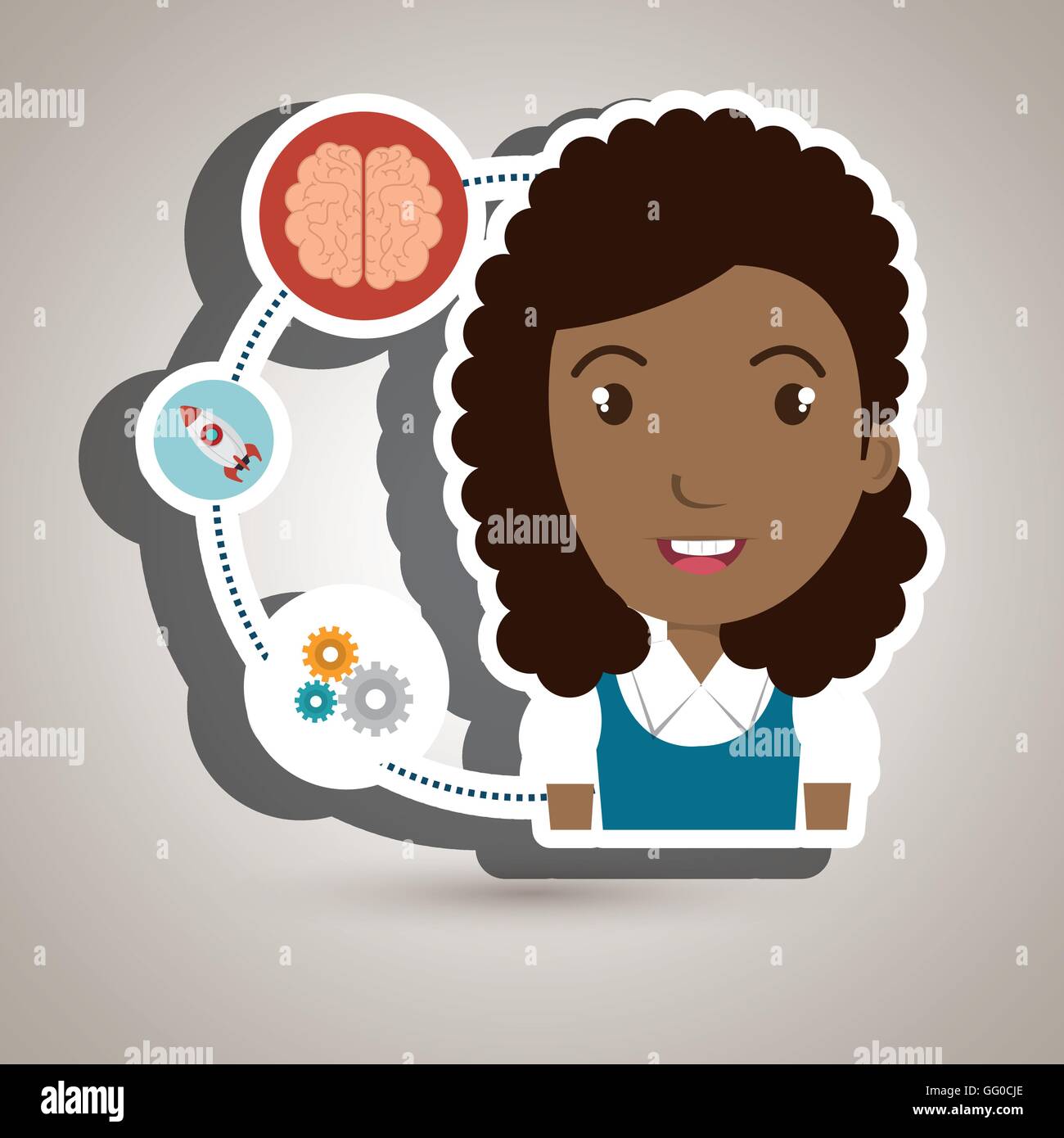 student idea science connection Stock Vector Image & Art - Alamy