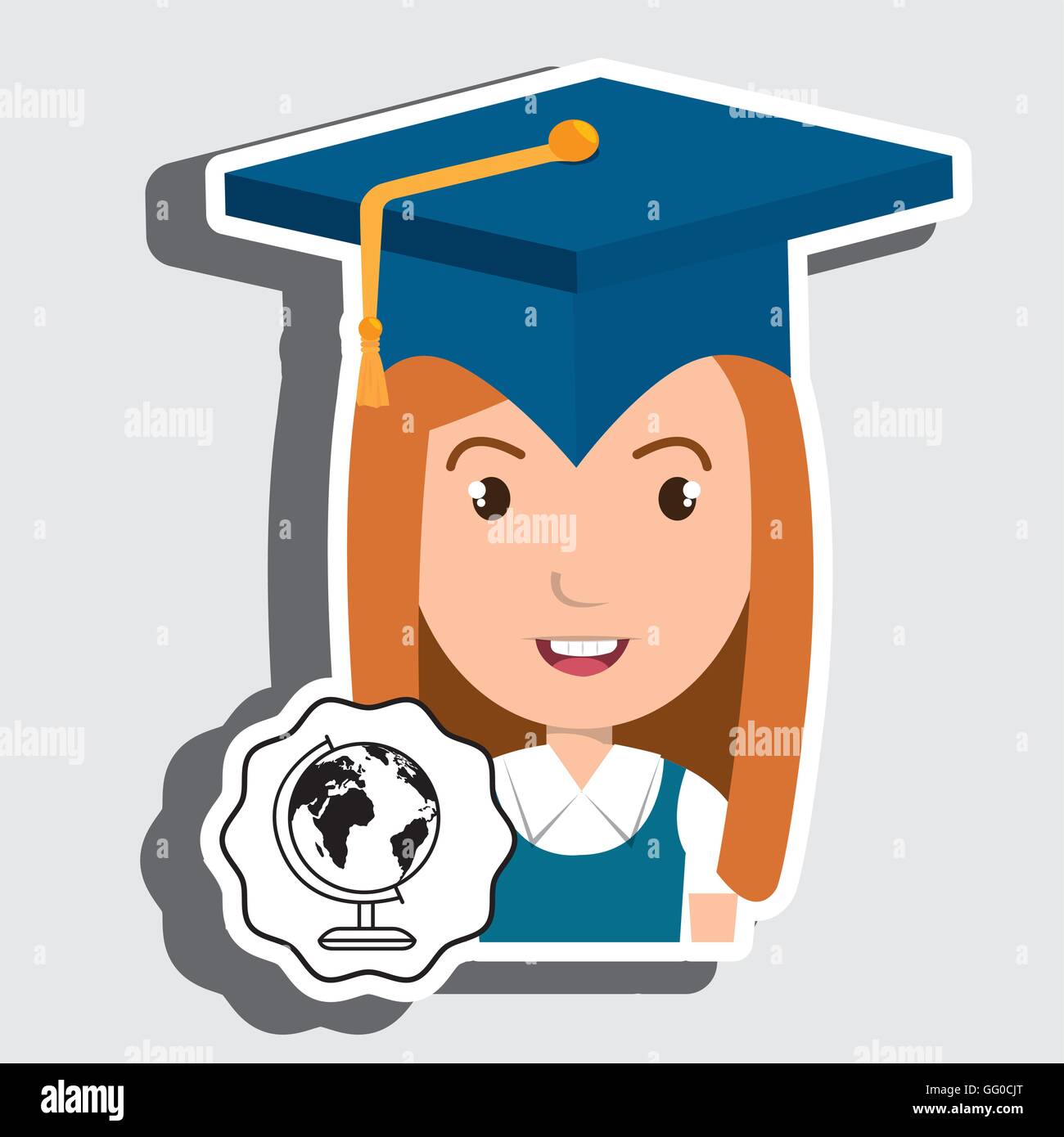student graduation cap map Stock Vector Image & Art - Alamy