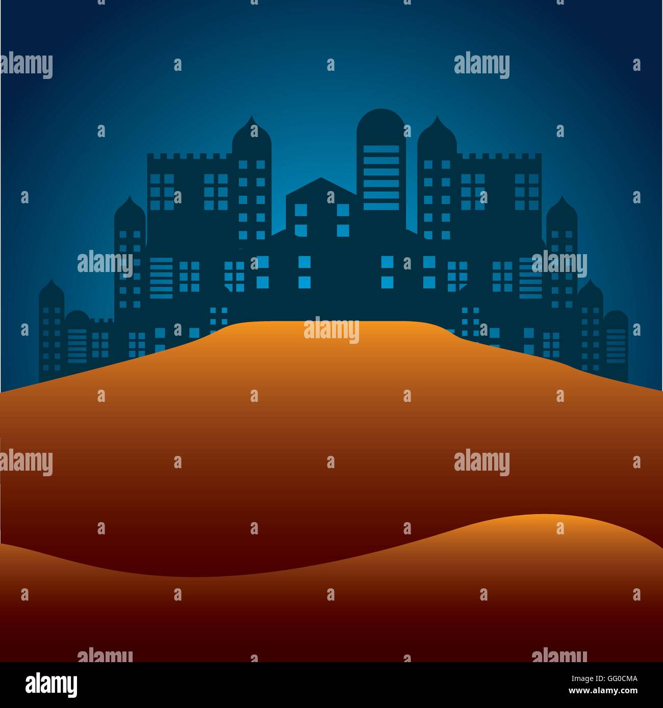 desert landscape background icon Stock Vector Image & Art - Alamy