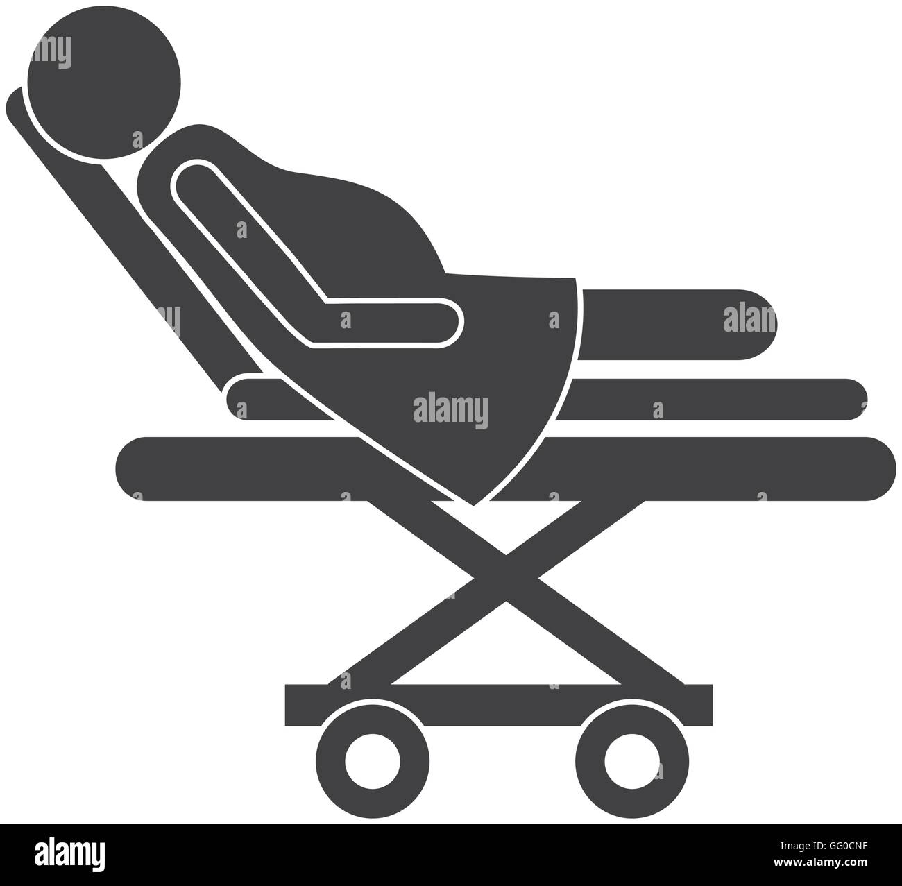 stretcher hospital emergency icon Stock Vector Image & Art - Alamy