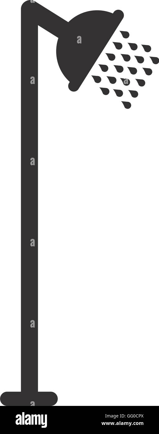 bathroom shower silhouette icon Stock Vector Image & Art - Alamy