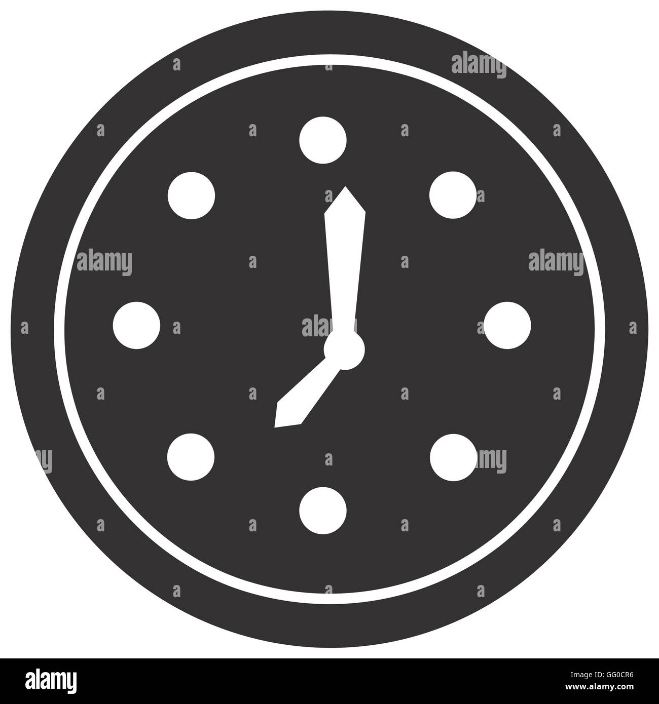 time clock watch icon Stock Vector Image & Art - Alamy