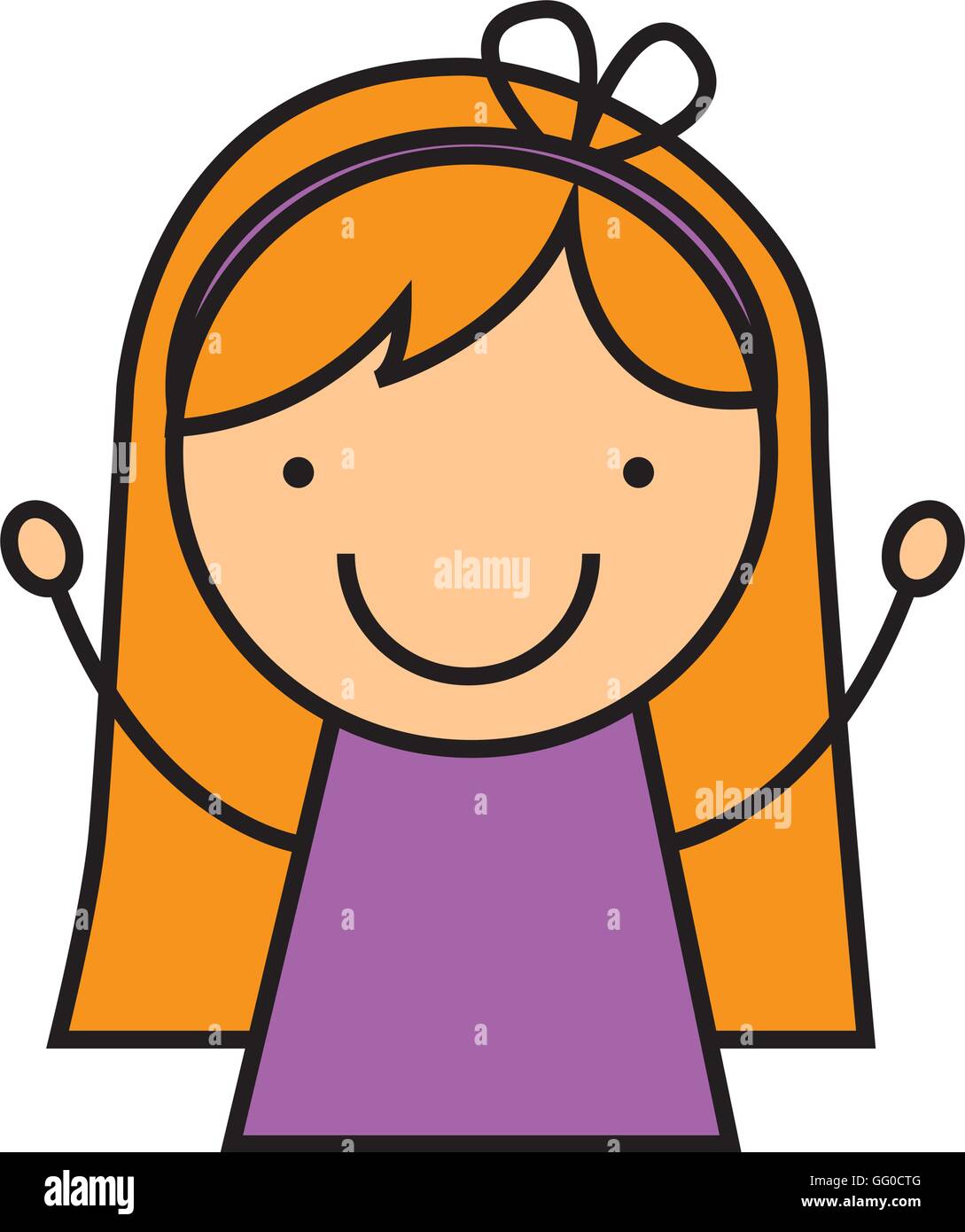 little girl smile icon Stock Vector Image & Art - Alamy