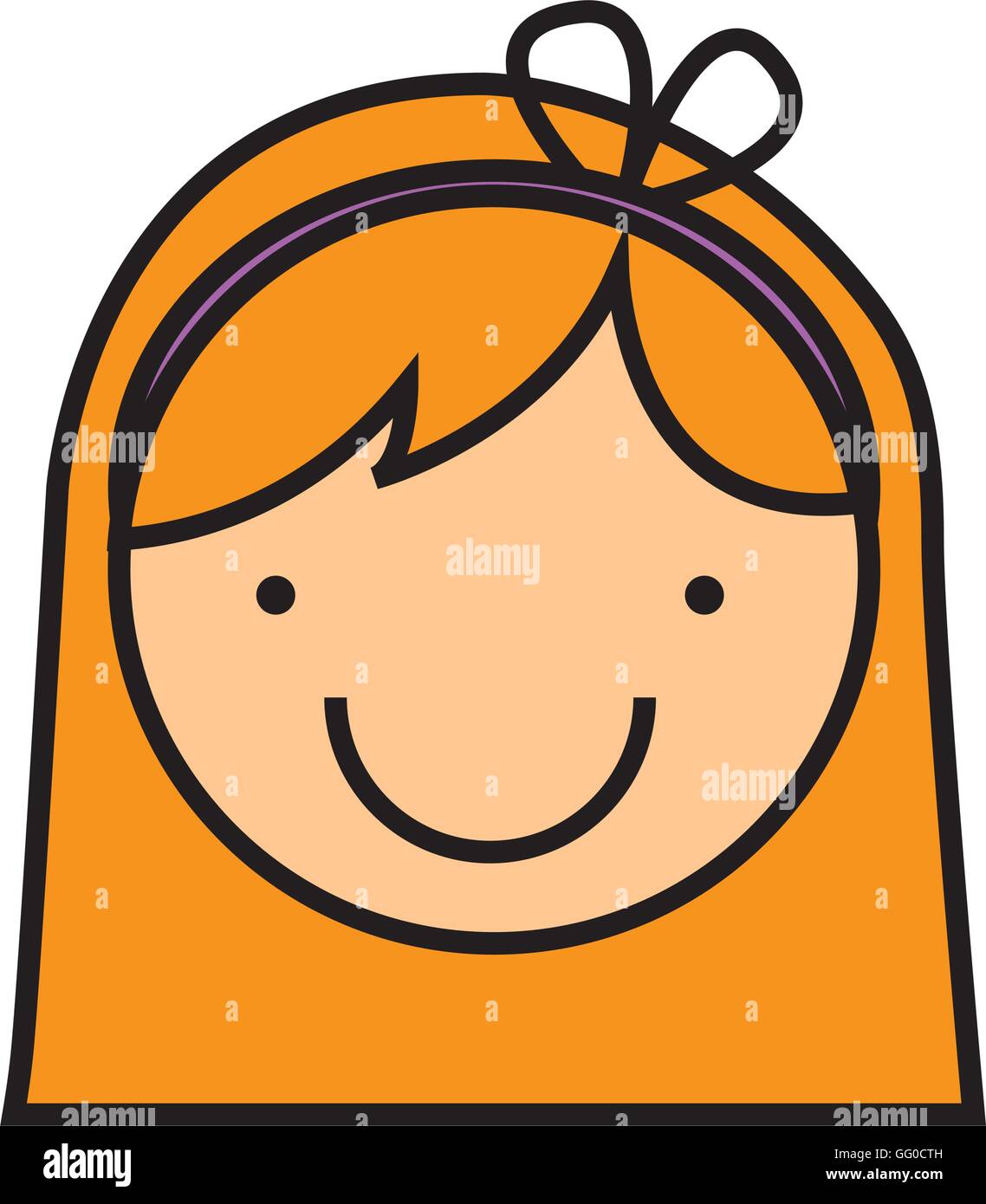 little girl smile icon Stock Vector Image & Art - Alamy