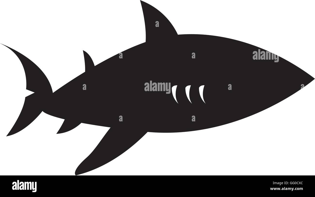Illustration danger signal icon shark hi-res stock photography and ...