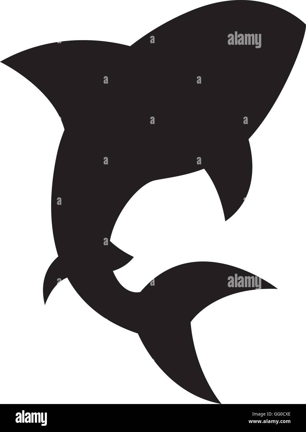 Illustration danger signal icon shark hi-res stock photography and ...