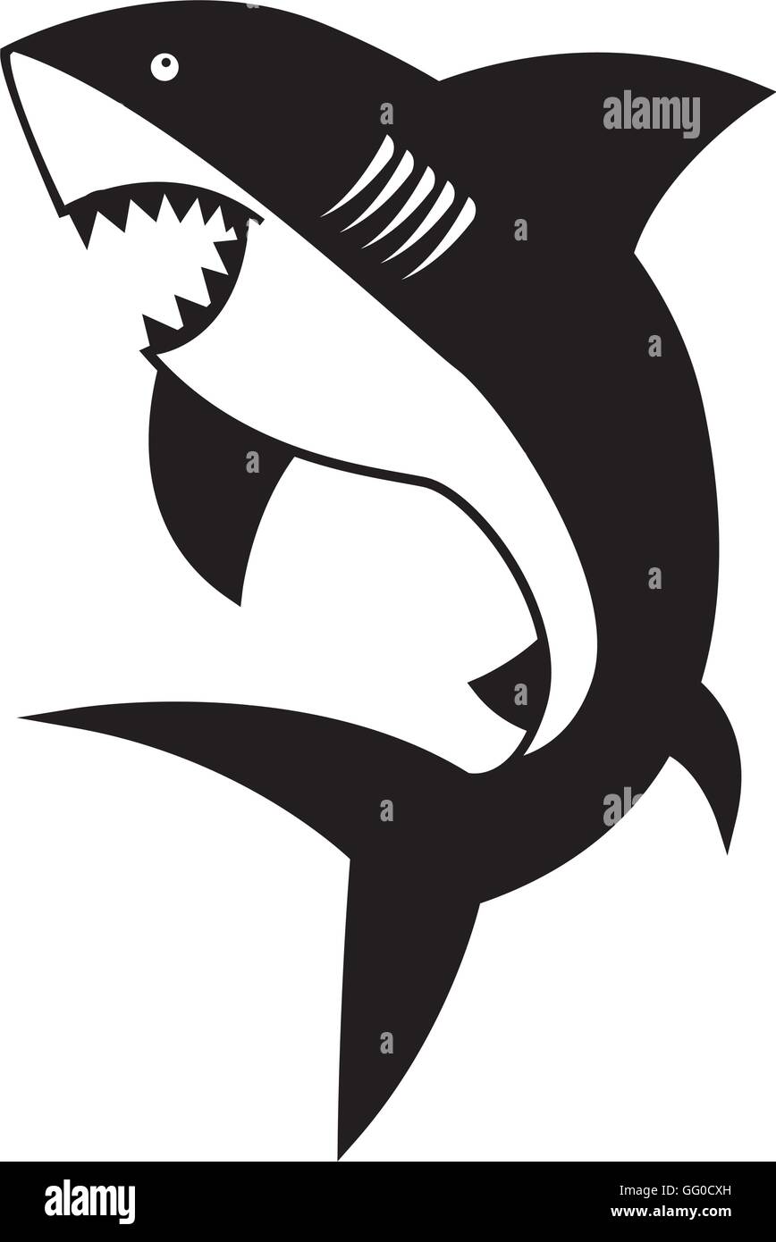 shark signal silhouette icon Stock Vector Image & Art - Alamy