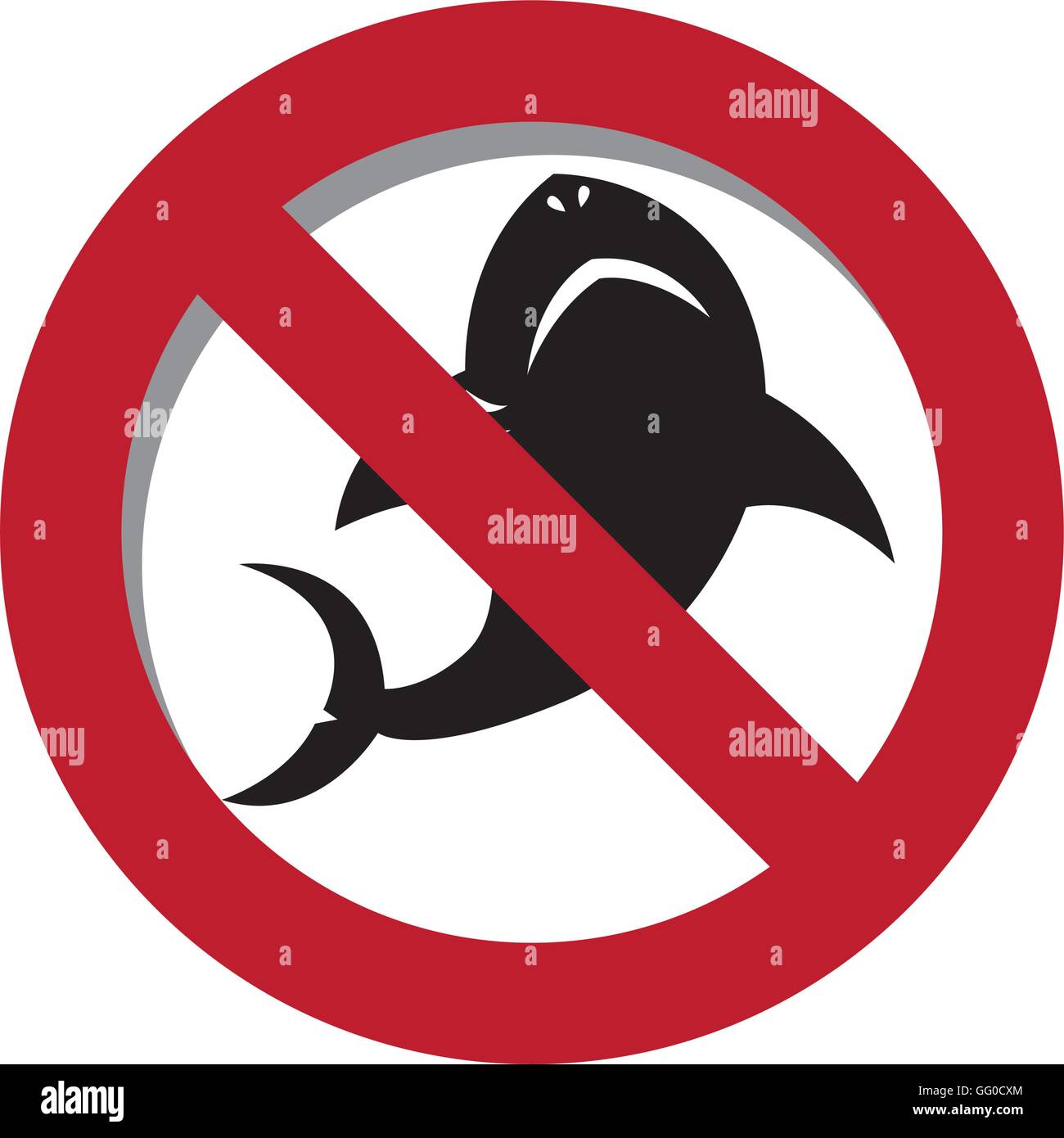 shark signal silhouette icon Stock Vector Image & Art - Alamy