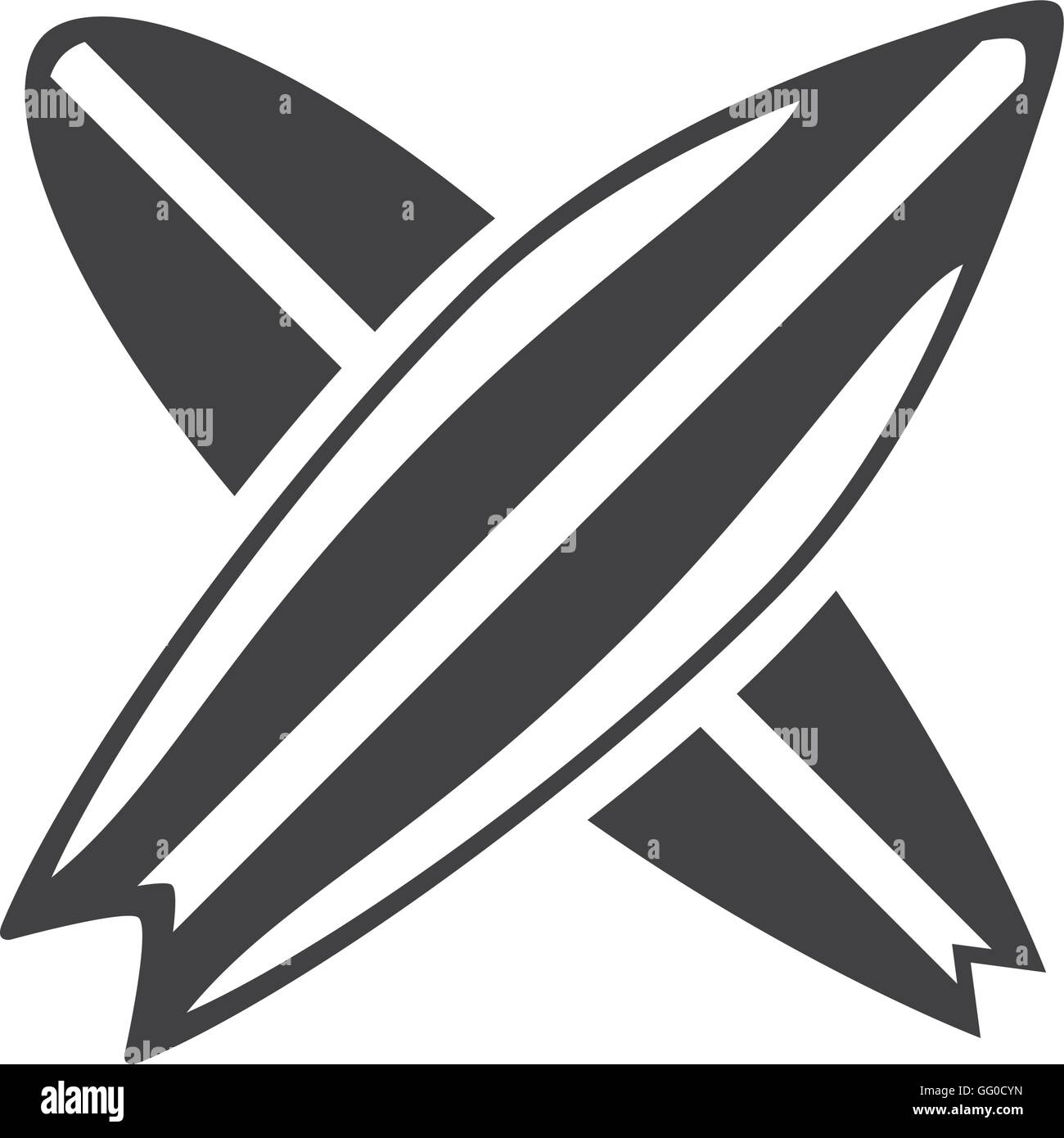 surfboard isolated on white Stock Vector Image & Art - Alamy