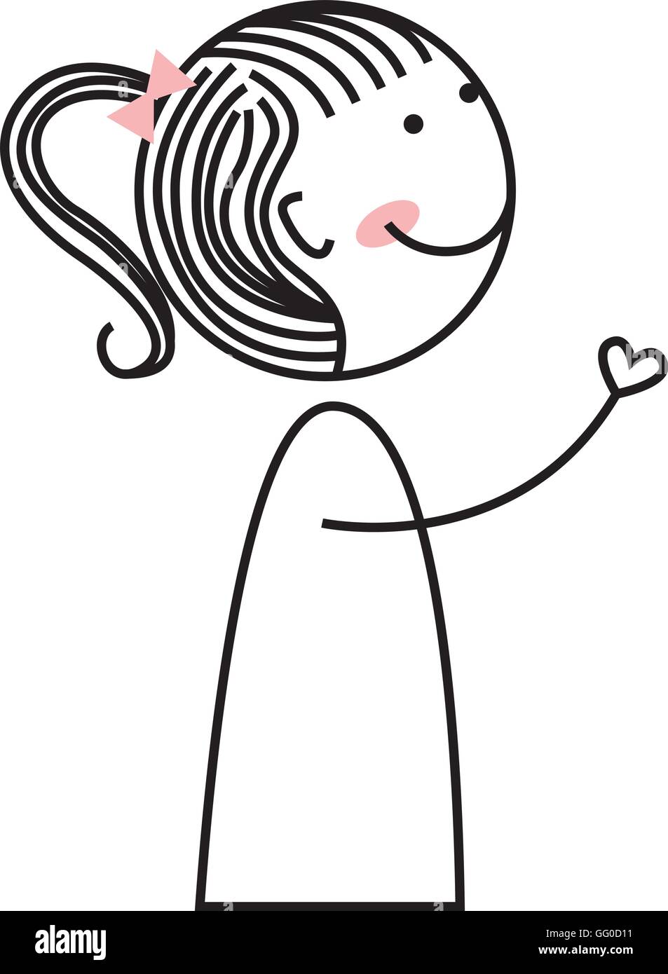 little girl smile icon Stock Vector Image & Art - Alamy