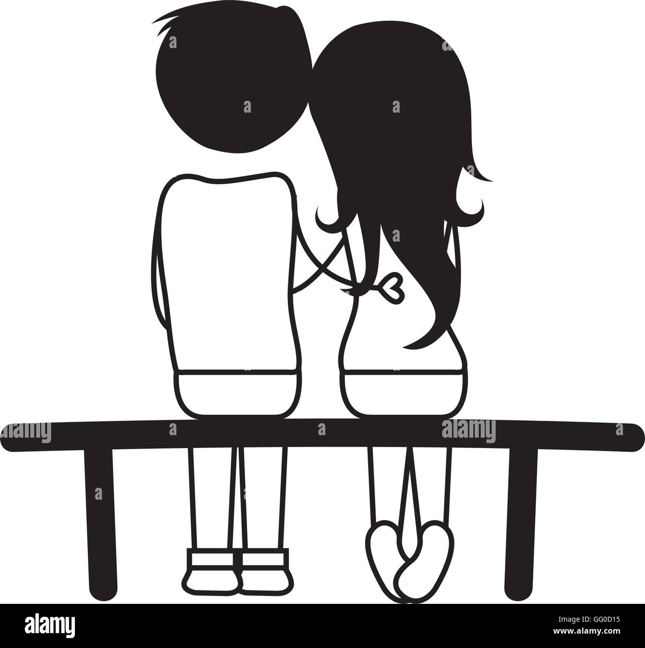 cute couple love icon Stock Vector Image & Art - Alamy
