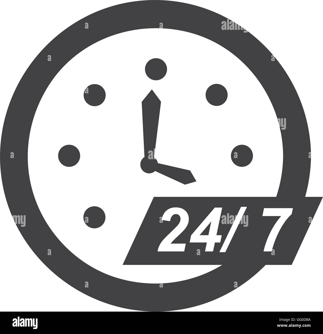 time clock watch icon Stock Vector Image & Art - Alamy