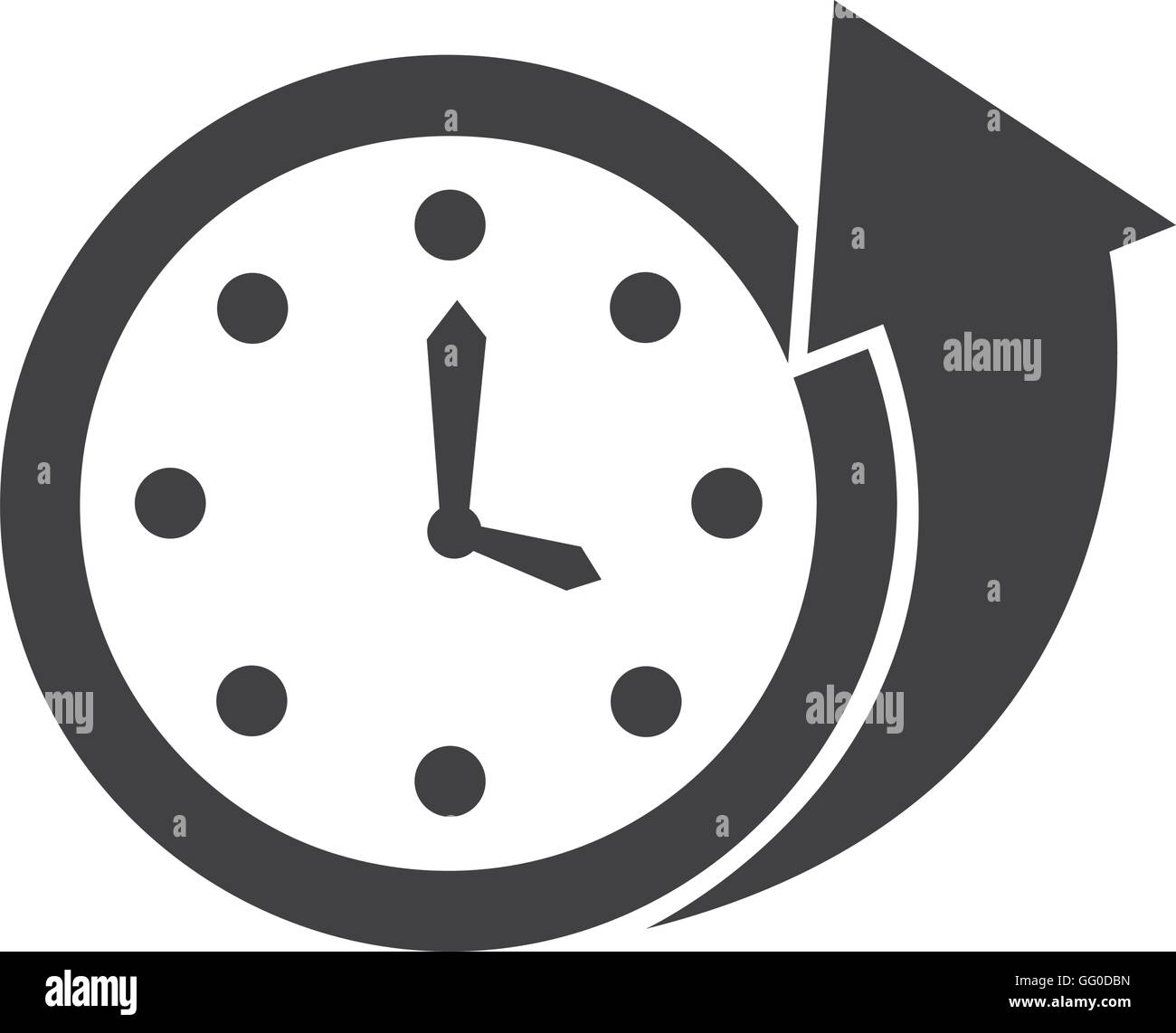time clock watch icon Stock Vector Image & Art - Alamy