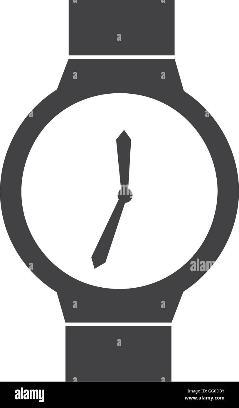 time clock watch icon Stock Vector Image & Art - Alamy