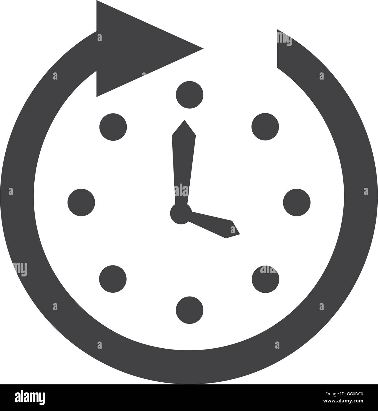 time clock watch icon Stock Vector Image & Art - Alamy